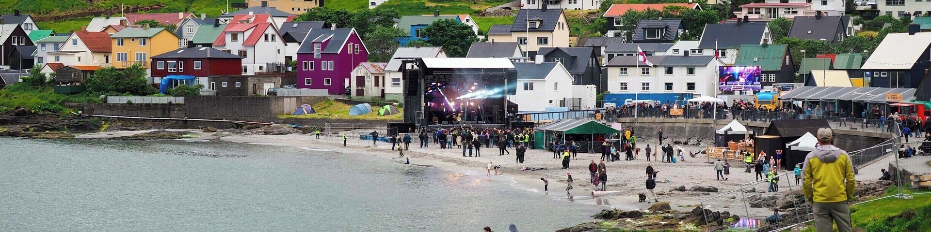 Visiting the Faroe Islands during the summer months? If you're coming in July, be sure to get yourself to Syðrugøta (or, just Gøta, as most locals call it) for the G! Festival.
This intimate music festival draws both local and international acts each year and takes place on a beach! I'm not sure you can find a better festival location.