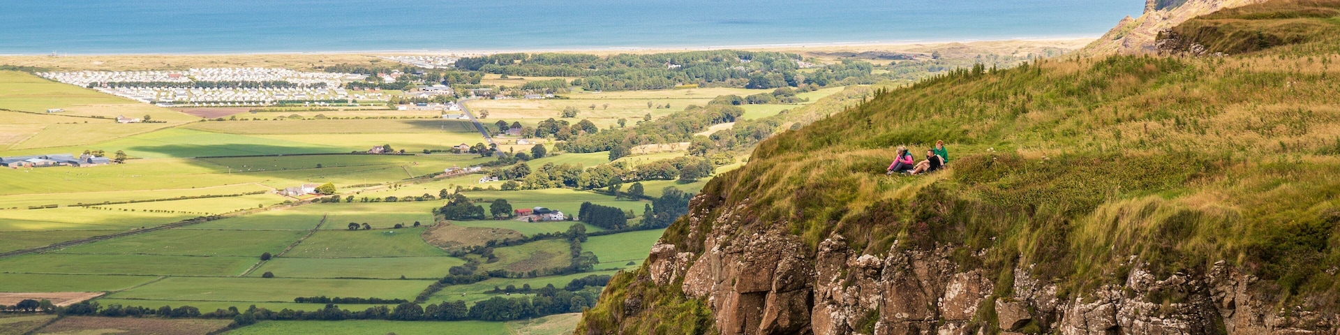 Binevenagh showing rugged coastline, general coastal views and landscape views