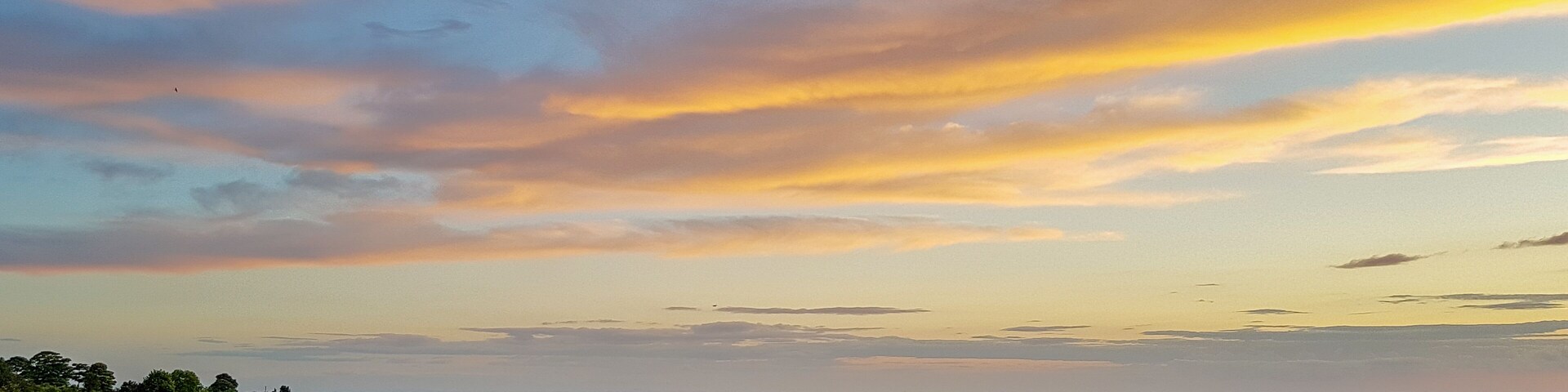 Cool sunsets up here