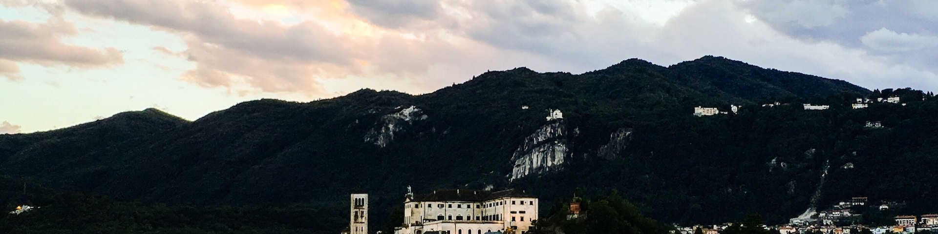 A view of the island on Lago Orta Italy from Orta San Giulio