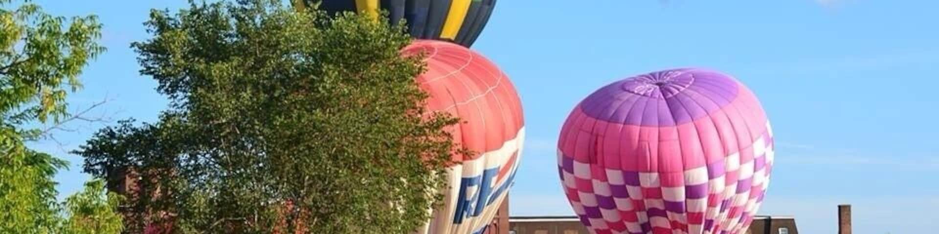 The Balloon Fest underway.