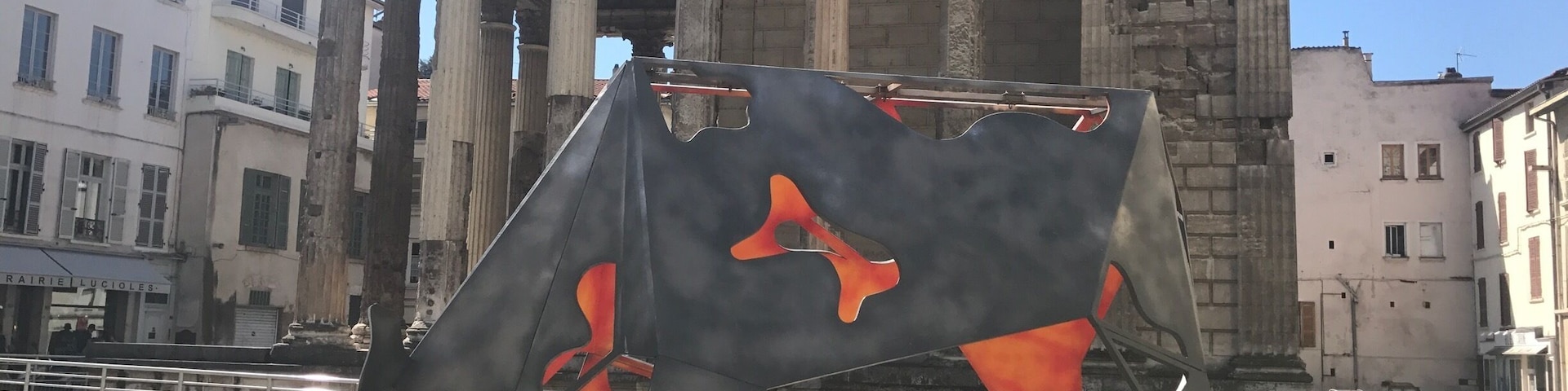 À modern iron cow in vienne