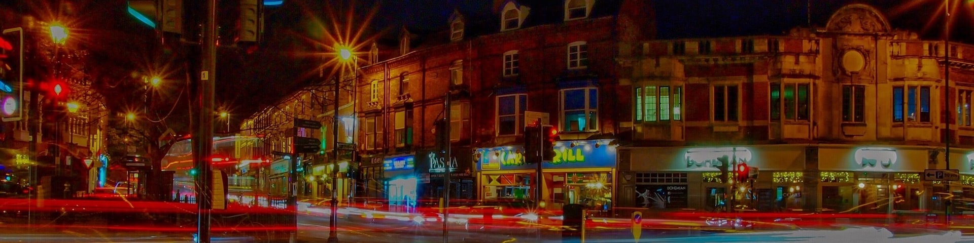 Night lights of Moseley.