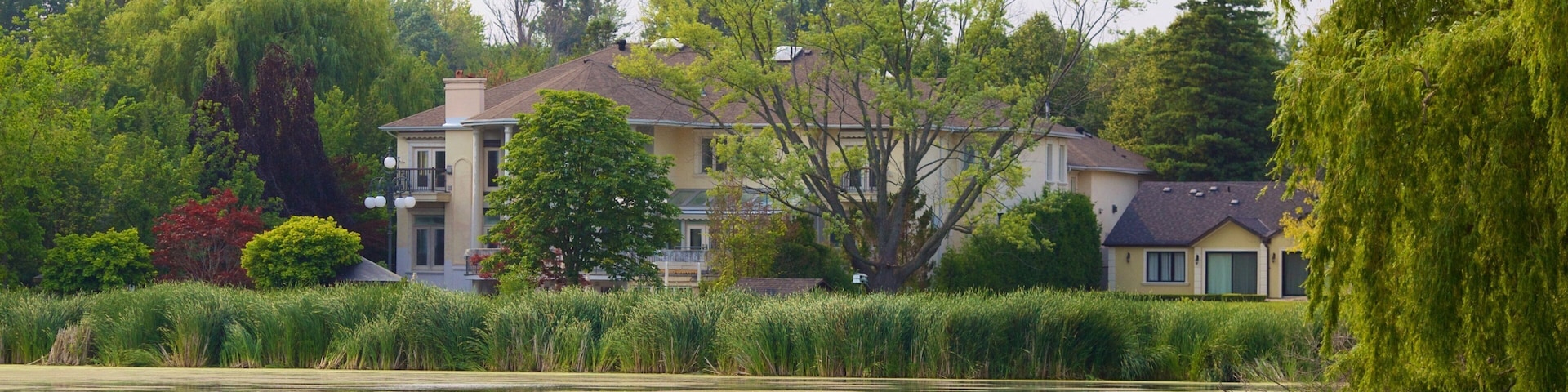 Thornhill featuring a pond