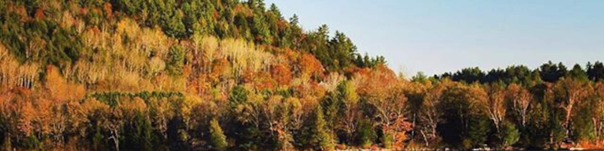 My favourite small town, at my favourite time of year. Here's you'll find lots of quaint shops, outdoor activities, a waterfall, and the best fudge I have ever had at the Confiserie Wakefield!