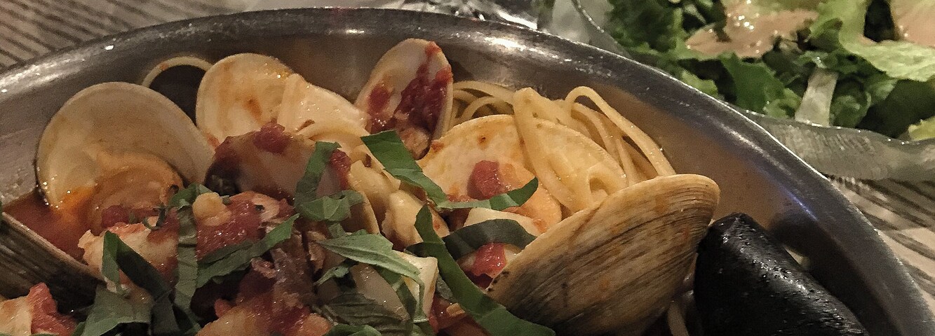 The seafood platter is nothing but awesome. The wine was okay too!