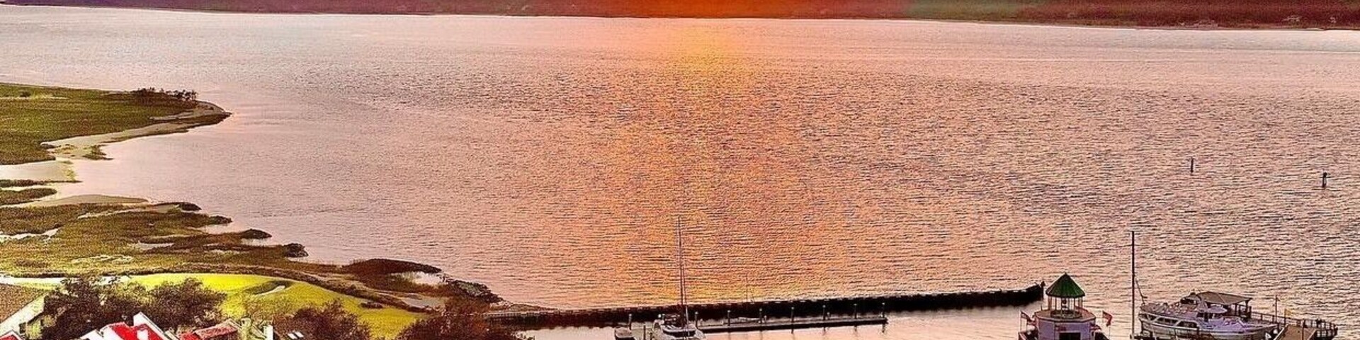 Drone shot from tonight’s sunset.