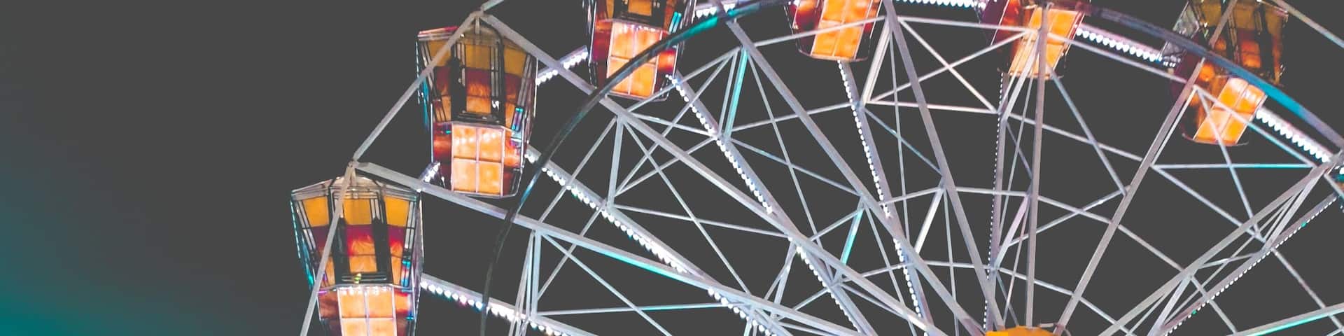 When talk about colors. Fun fair would be the best place to go. Fun rides.