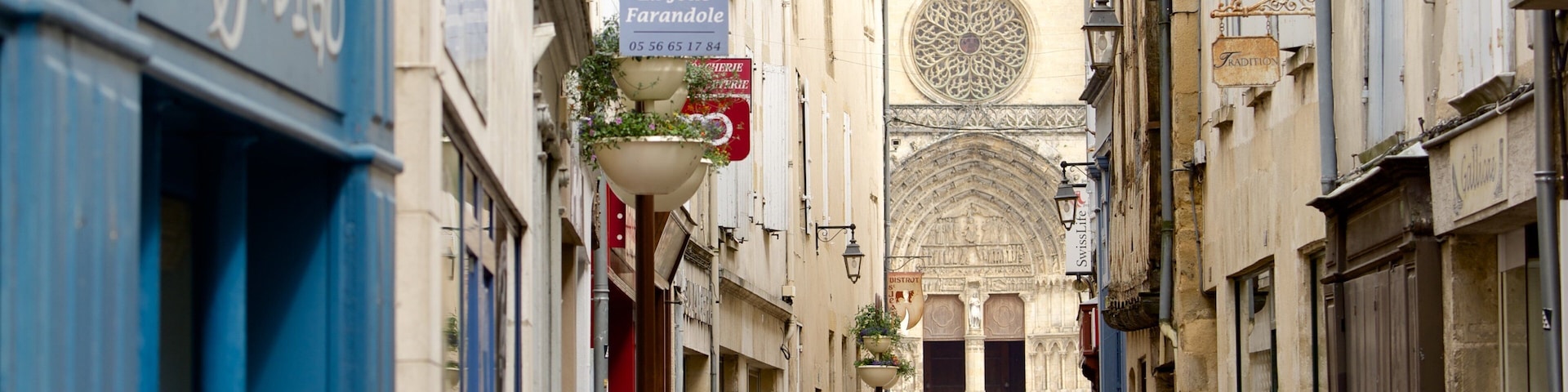 Bazas which includes heritage elements as well as a couple