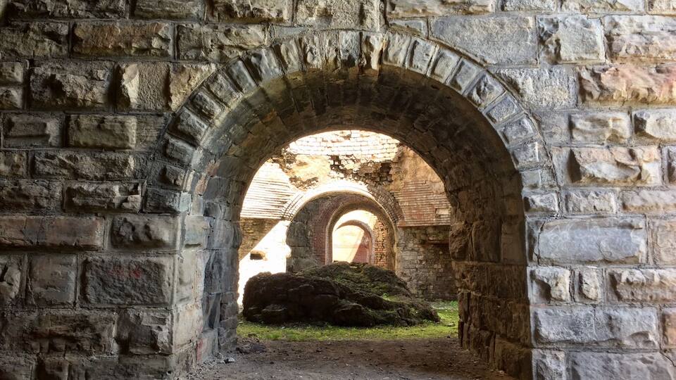 Interior of the Scranton Iron Furnaces.