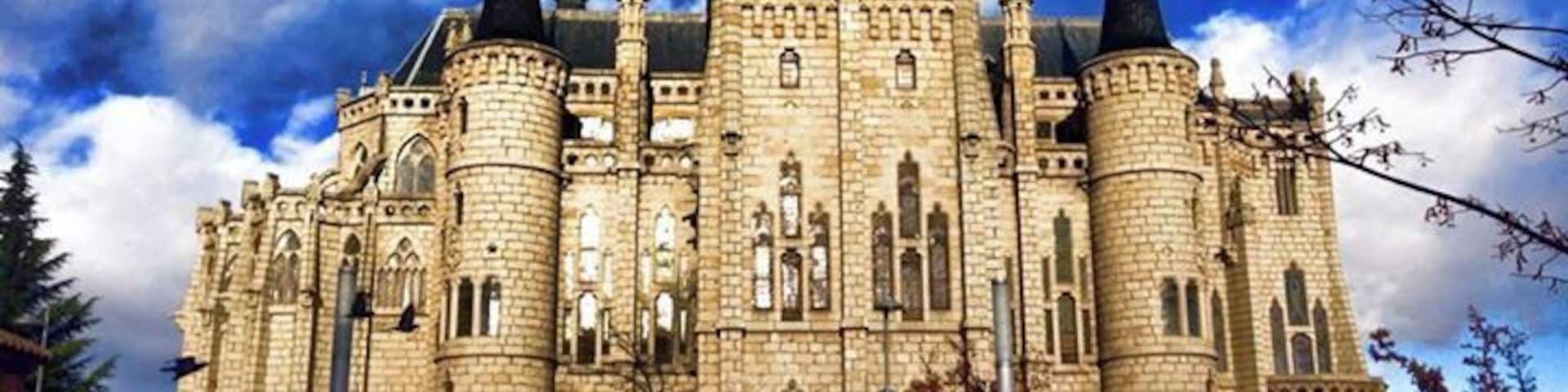 Gaudi's palace in Astorga. One of the few works he did outside of Catalunya. Hidden away inside a small yet charismatic town, known for its long existence along the Camino de Santiago. A must see while you are in Castilla y Leon. #Gaudi #Astorga #CastillayLeon #2014