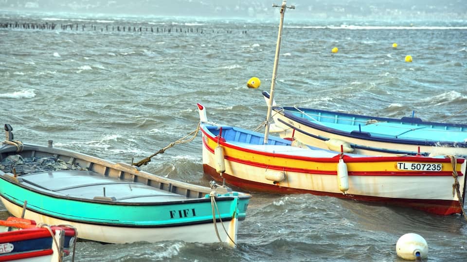 The seaside towards the island of Gaou: very beautiful.