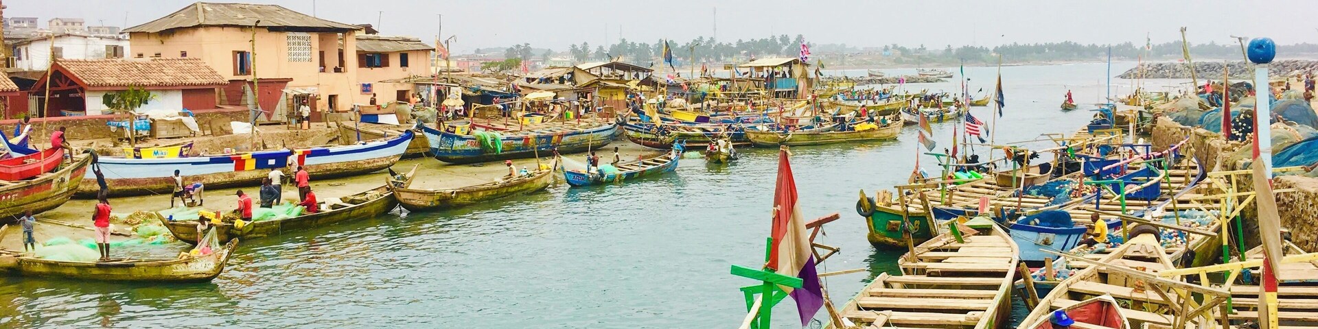 The fishing villages of Cape Coast, Ghana provide a source of economic stability for the city. Located next to Elmina Castle-a former slave trading post-the fishing ports are a colorful display and a must-see when visiting Ghana. Some other sites to see in Cape Coast include: The University of Cape Coast, Kakum National Park, Cape Coast Castle, and a variety of beautiful beaches.  #Culture #Ghana #CapeCoast