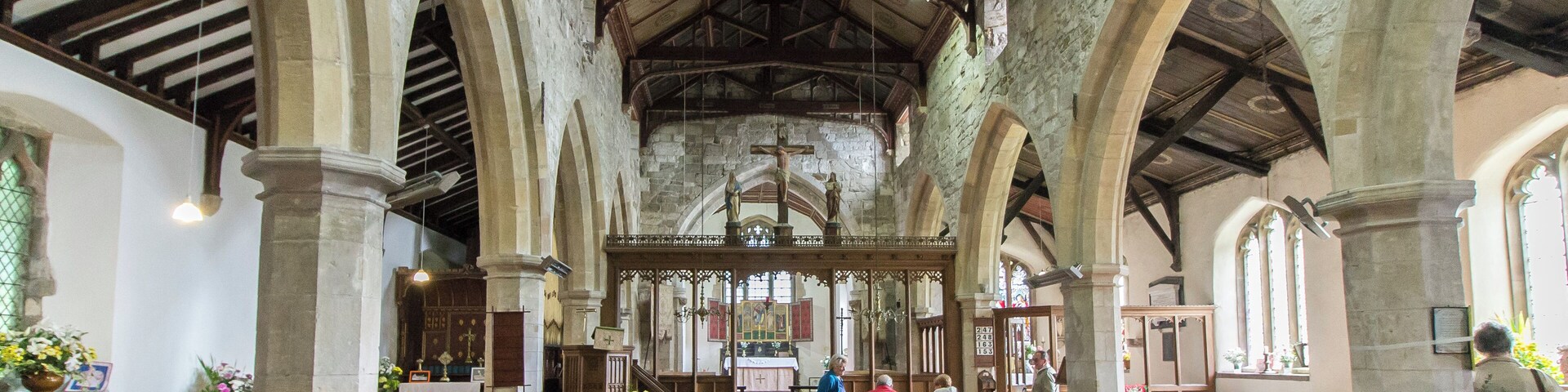 Grade I listed The church dates from the 13th century onwards and was restored in the late 19th and early 20th century. There is a fourth stage western tower, nave with clerestory and aisles, chancel, and south porch. The tower dates from the 13th century and has a battlemented parapet. The height of the tower was increased when the rest of the church is enlarged in the 14th century. The tower was restored in 1882. The chancel arch dates from the 13th century and has two corbel heads. The south aisle dates from the 15th century and is the exterior has gargoyles. The south porch is also from that date. The nave arcades are of five bays with octagonal piers and dates from the 14th century. The chancel is of brick from 1781. The nave and chancel roofs are from the late 19th century with painted panels. There is a 15th century octagonal font which is quite unique, although there is a similar one at Covenham Saint Bartholomew (it has now been removed to Manchester) The elaborate carvings depict Virgin Mary and Jesus, Saints Simon and Jude, Saint James the less and Saint Bartholomew and more. There are figures around the stem depicting various Saints, and at the base of the symbols of the four evangelists, a lion, Eagle, Ox and Angel. There are two incised slabs from the late 15th century. The church was restored in 1869, at a cost of £1000. The church has an old Forster and Andrews barrel organ from 1851, and a one manual Forster and Andrews organ still in use.