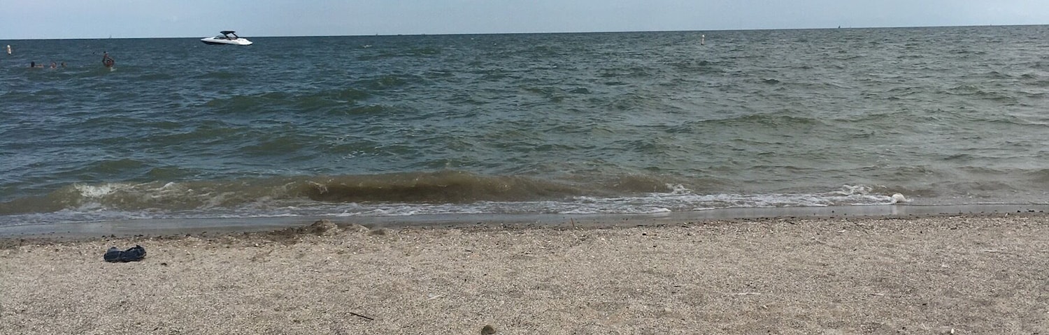 One of my favorite quaint beaches on Lake Erie. Small public beach with the best views.
