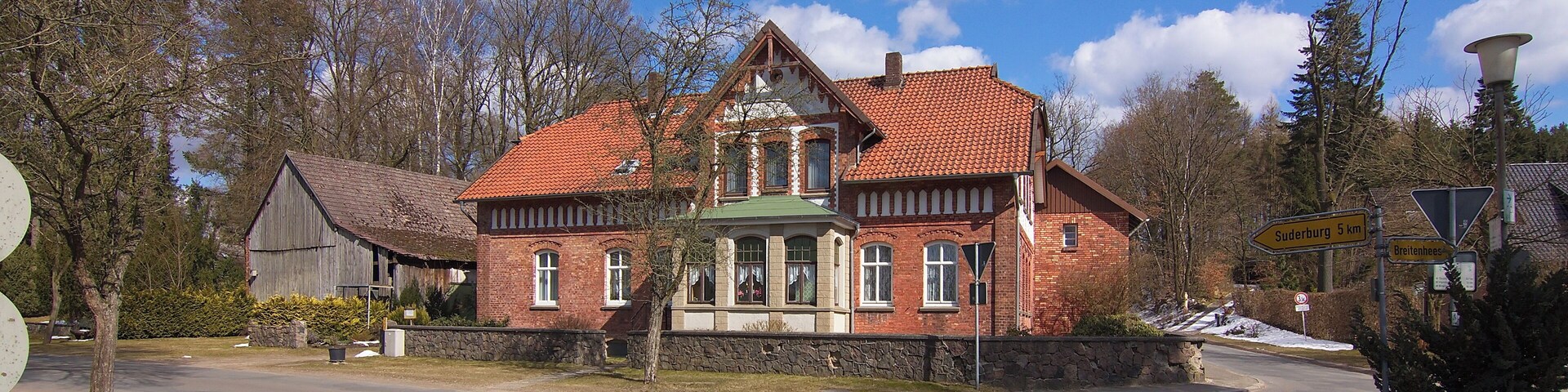 Ortsblick in Hösseringen (Suderburg), Niedersachsen, Deutschland