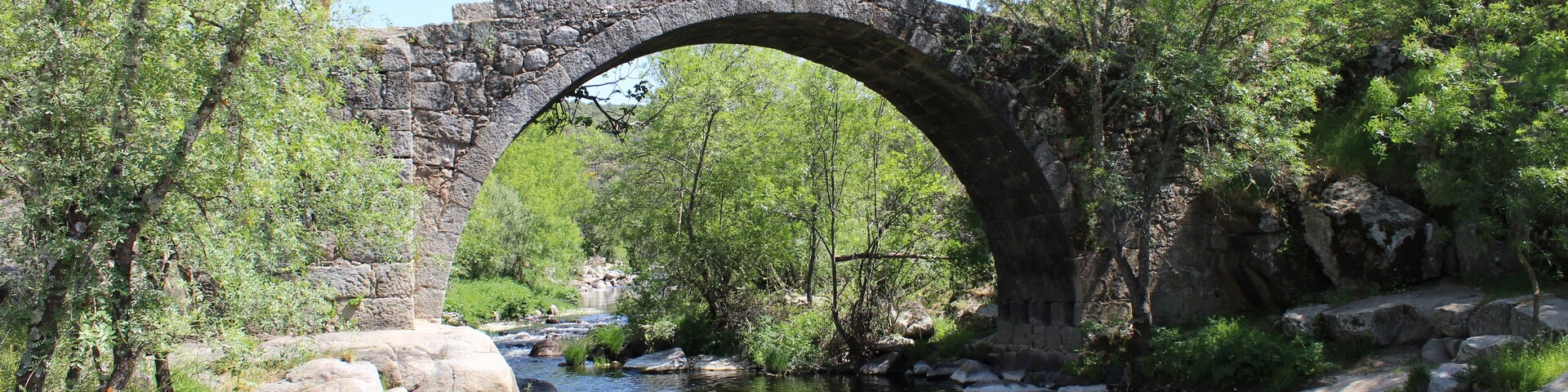 Puente romano de La Iglesuela, provincia de Toledo.
