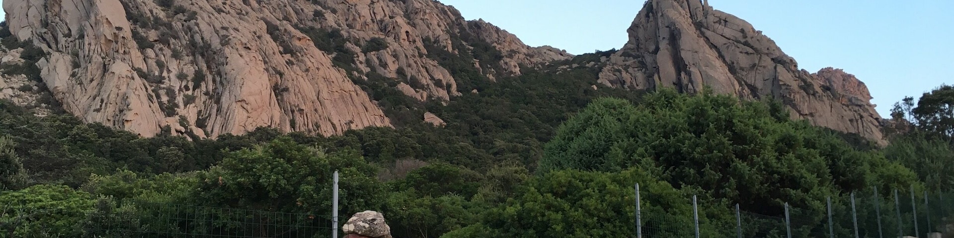 Majestic granite hills in San pantaleo