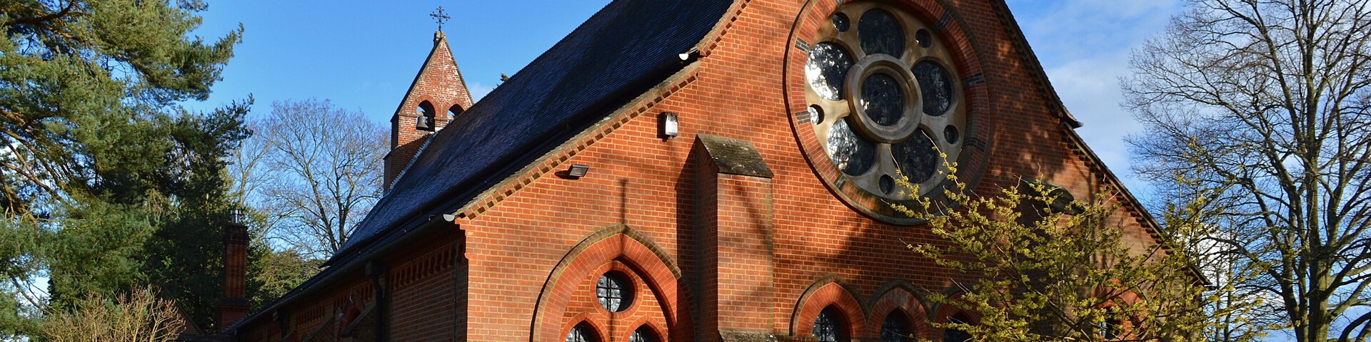 All Saints' parish church, Hampshire, seen from the west