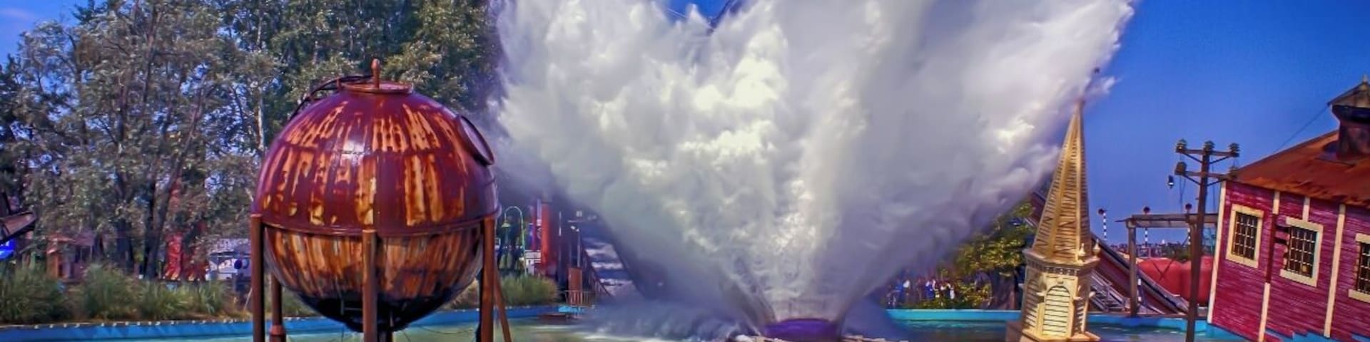 Enjoying a day on Thorpe Park. This theme park is located in Surrey, England. Was built in 1979 in a spot which was partially flooded, creating a water-based theme. #Colorful