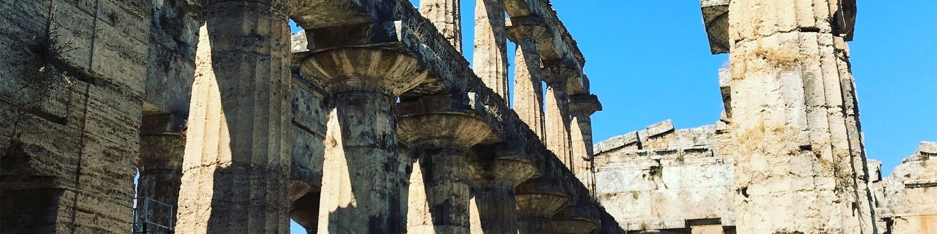 Paestum. Greek temple ruins in Italy.