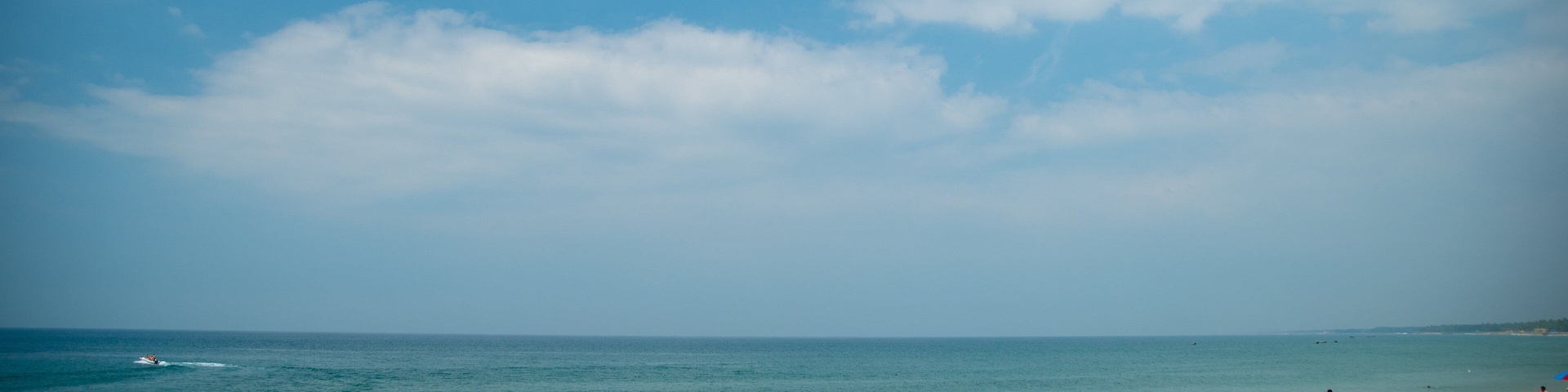Kovalam showing a beach