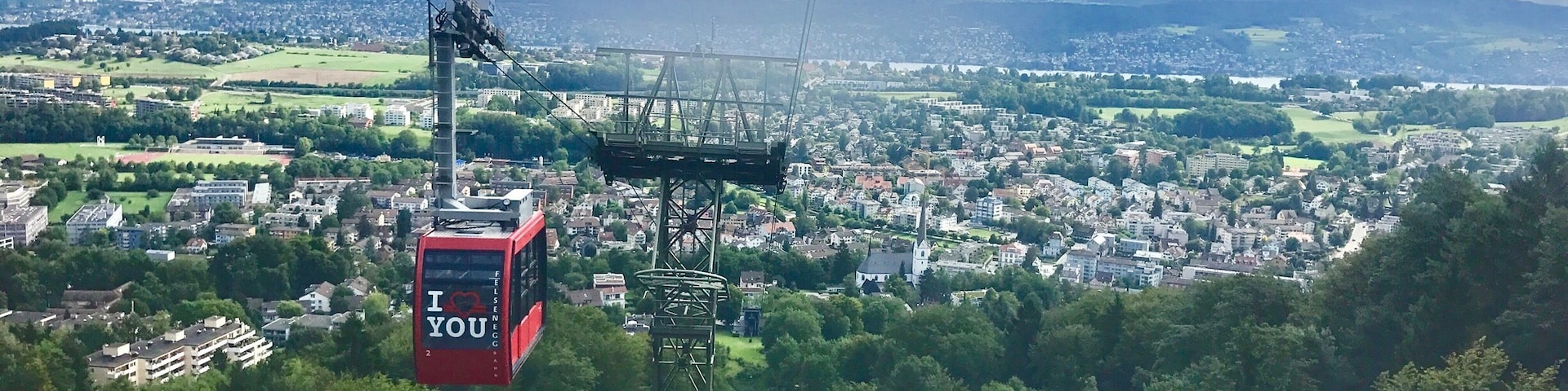 Amazing view of the Sihl valley from Felsenegg, Switzerland