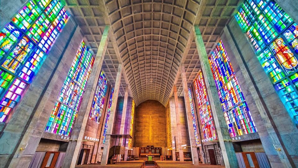 The first all concrete church in Switzerland, built between 1925 and 1927