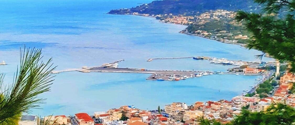 This is Bochali, the most beautiful spot in Zante Town which offers majestic views of the Ionian Sea.