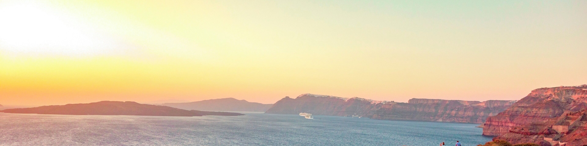Sunset from the "other" side of the famous Santorini crater. This part of the island, near the great archaeological site of Akrotiri, offers a glimpse of the natural beauty of the island and is a nice contrast to the whitewashed towns the island is famous for.
#lifeatexpedia
