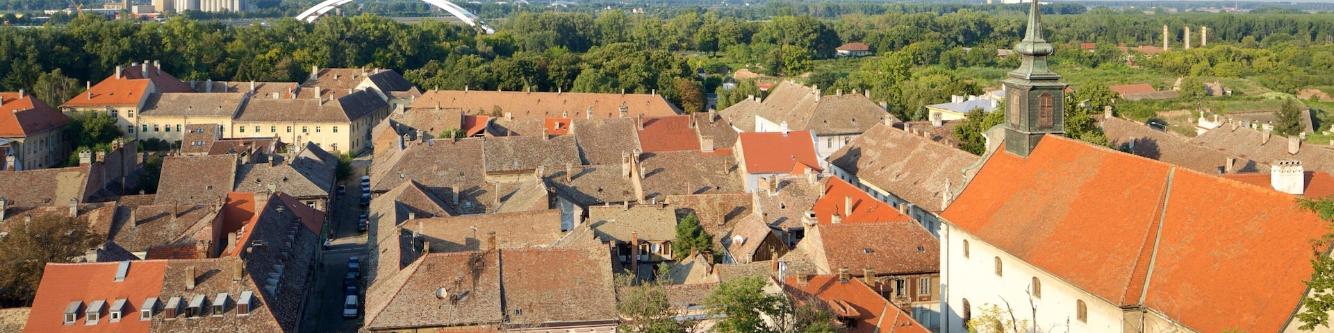 Novi Sad showing a house and a city