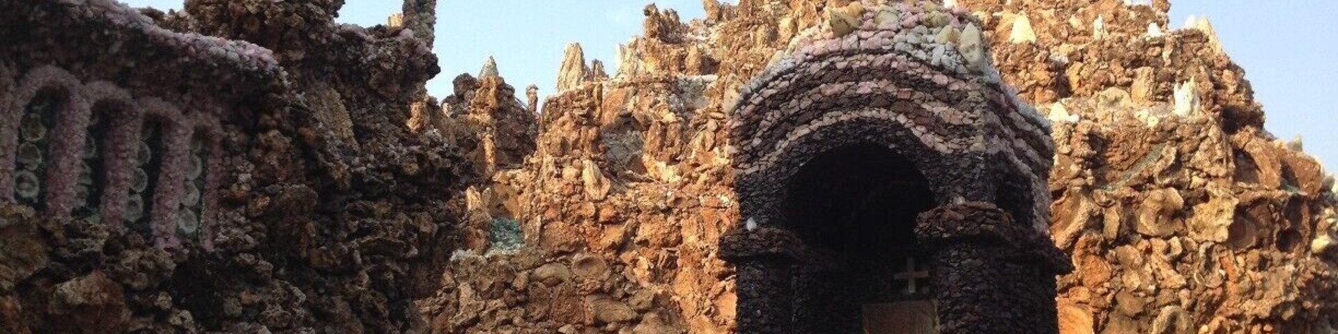 A portion of the Grotto of the Redemption looms ahead, this monument is enormous and incredible. The largest accumulation of rocks and exotic gems in the world.
#localgem