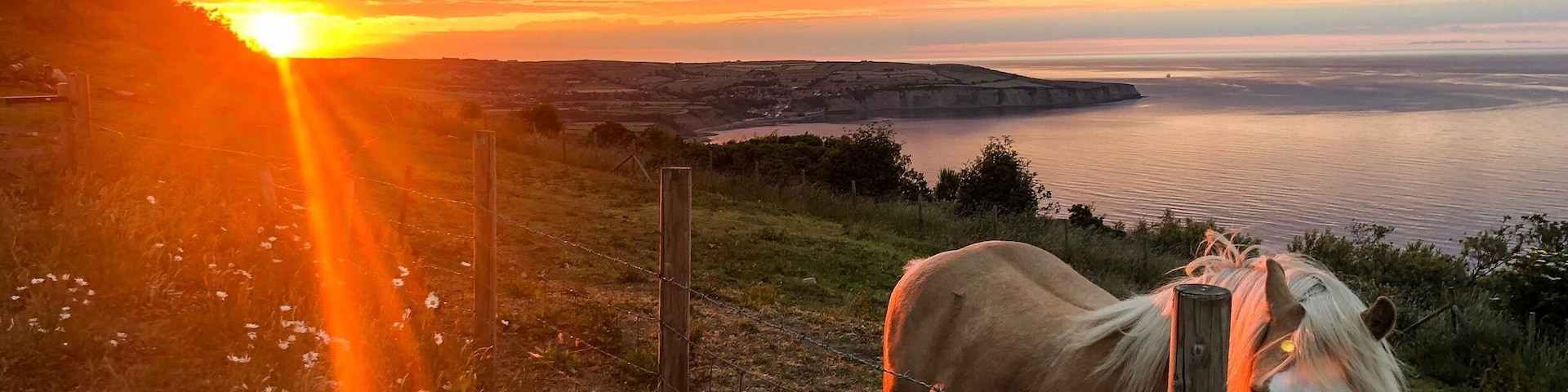 Beautiful skies this time of year in Ravenscar, North Yorkshire! #sunset #summersevening #LikeALocal #ravenscar #seaside #seaview #coast #whitby #scarborough #robinhoodsbay
