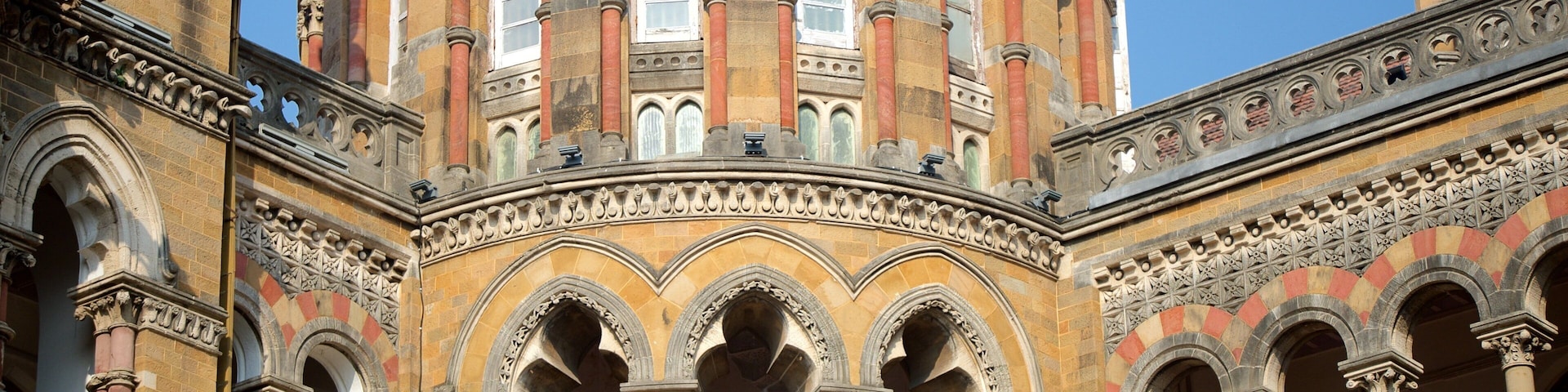 Chhatrapati Shivaji Maharaj Terminus Railway Station which includes heritage architecture