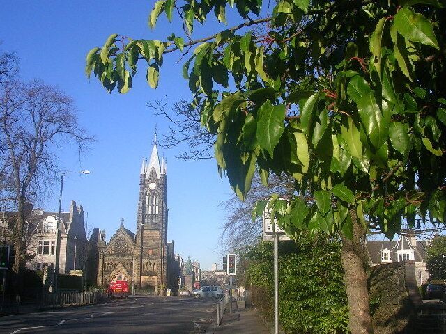 Rubislaw Church from St. Swithin Street.