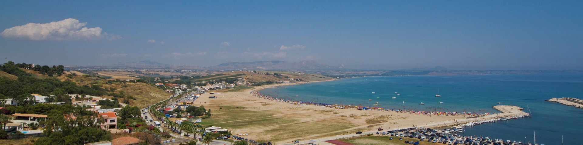 Porto Palo, Menfi, Sicilia, Italia.