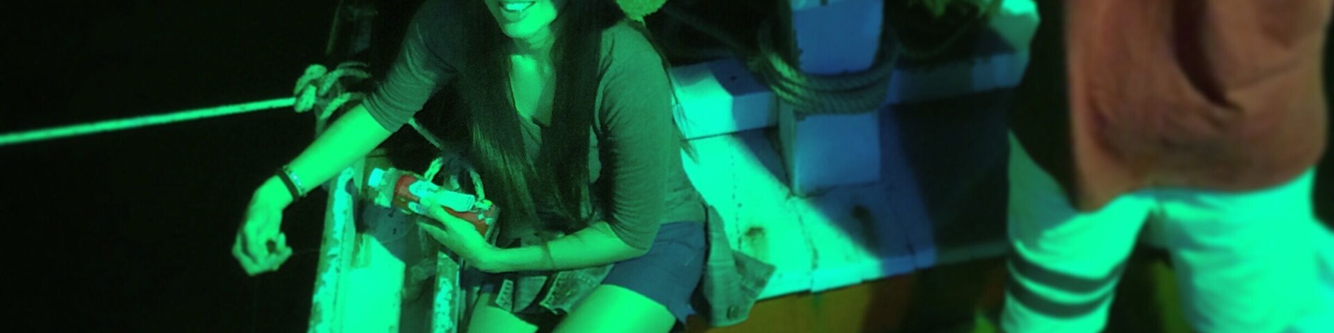 Night squid fishing...it was fun.