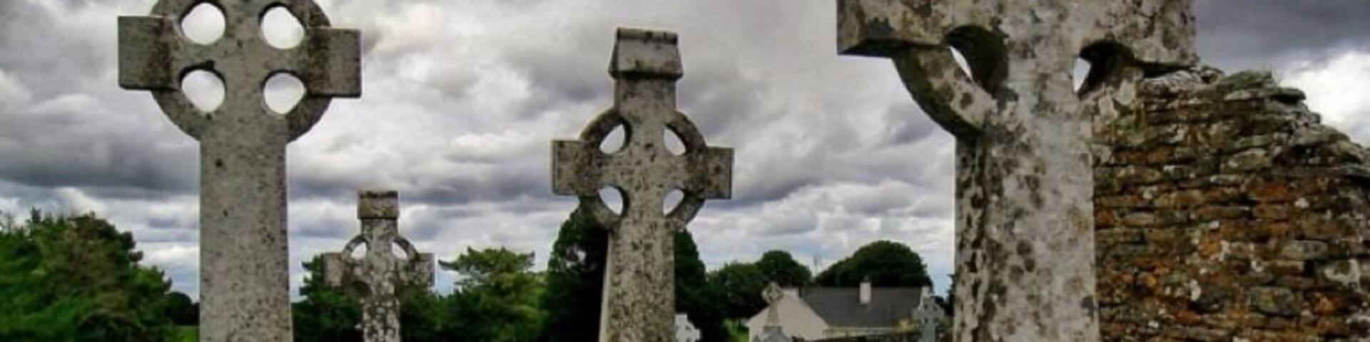 I believe this is the location. This cemetery and partially destroyed surroundings were absolutely beautiful. I was on a tour of southern Ireland. It was just a weekend trip, but it was beyond beautiful. If you are able, take a trip. From London with a small plane flight it was very affordable. I wish I could have spent more time here.