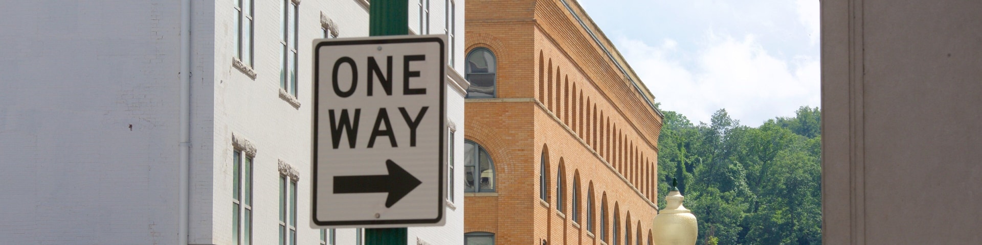 Charleston which includes signage and a city