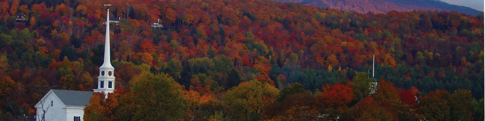 Stowe which includes landscape views, fall colors and tranquil scenes