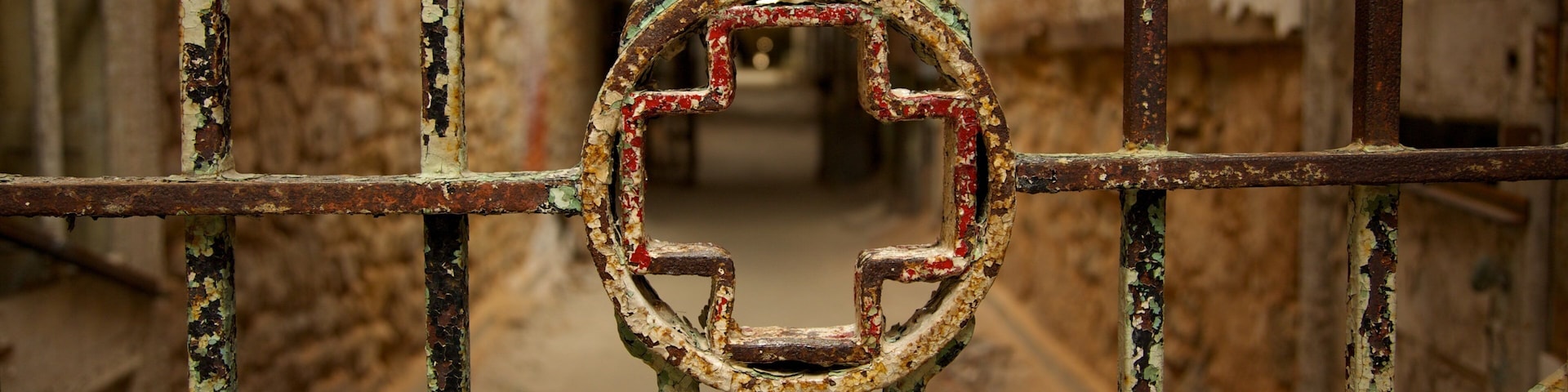 Eastern State Penitentiary featuring interior views