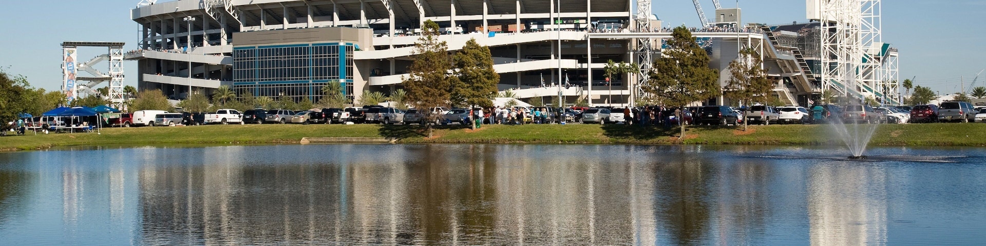 EverBank Field which includes a lake or waterhole
