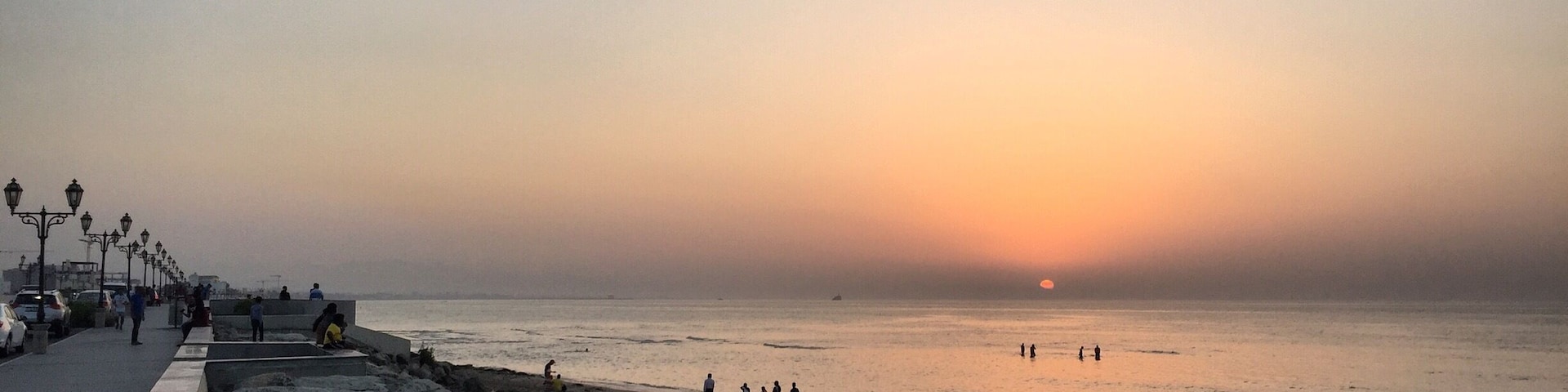 Sunset at Qurum beach