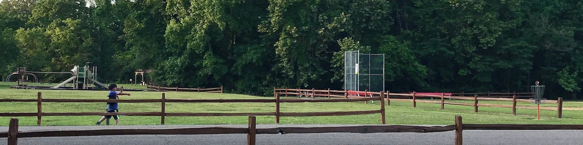Our 10yr old son has taken to trying Frisbee Golf