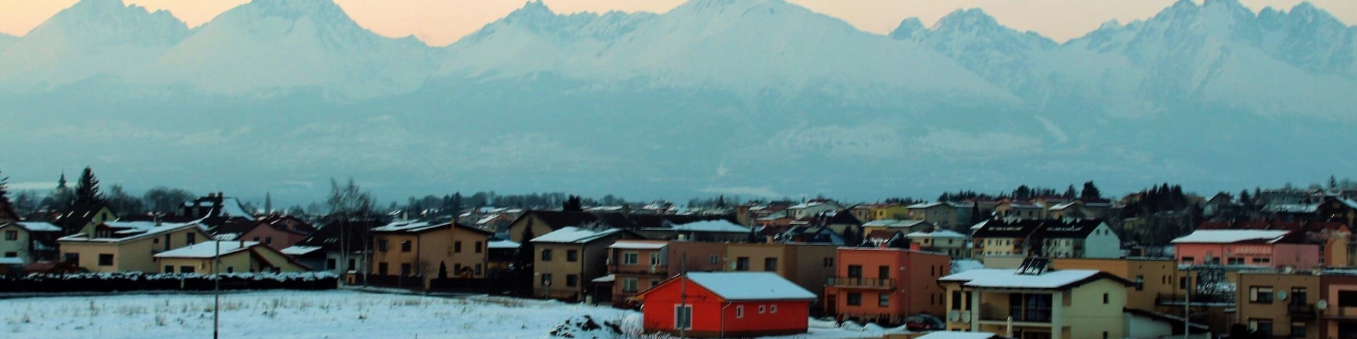 Great view from Poprad's train station! Beautiful memories of Winter 2018 :). I had a great trip to Slovakia and Poprad was my base. You can make easy trips to the Tatras from here.