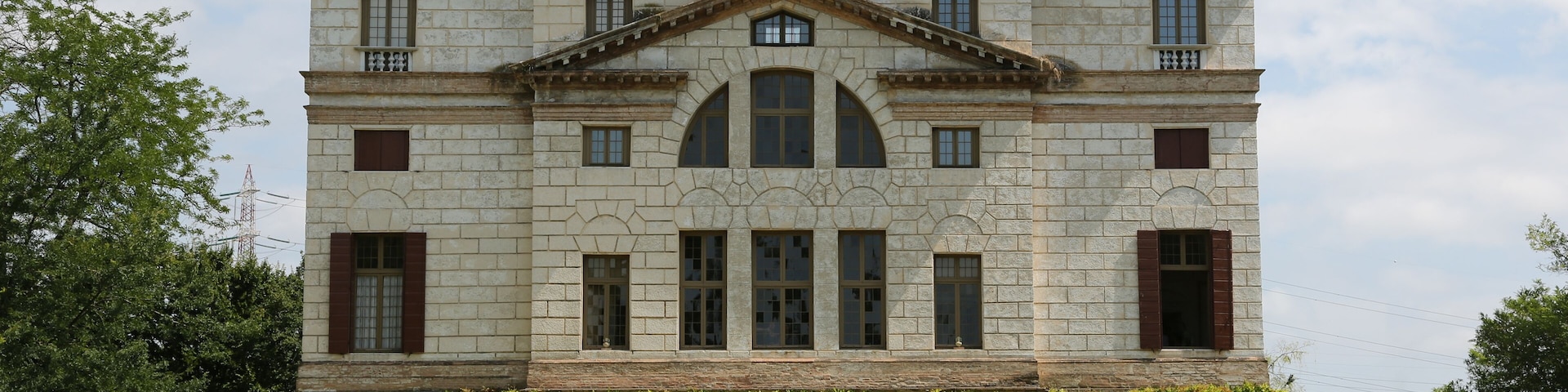 Villa Foscari, also called La Malcontenta, in Mira near Venice. Seen from the back.