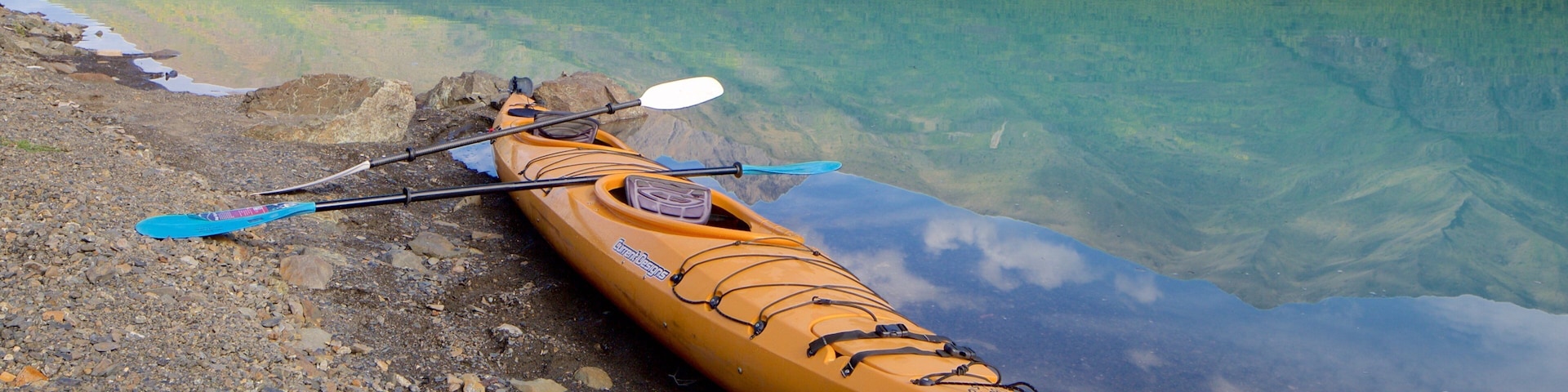 Eklutna Lake showing a lake or waterhole