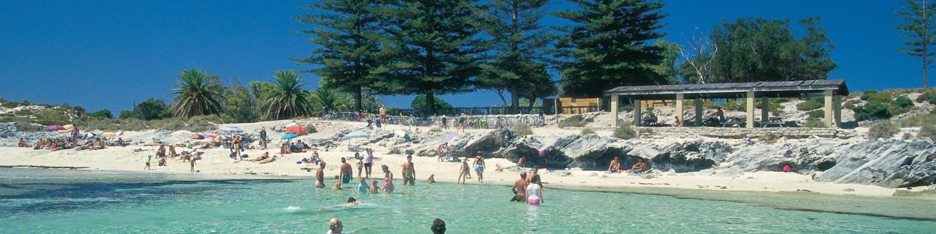 The Basin showing a beach, tropical scenes and a luxury hotel or resort