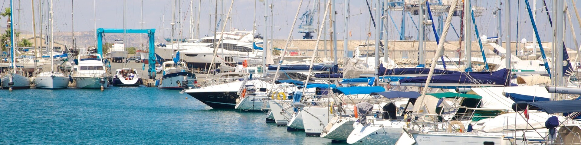 Larnaca Marina featuring a marina