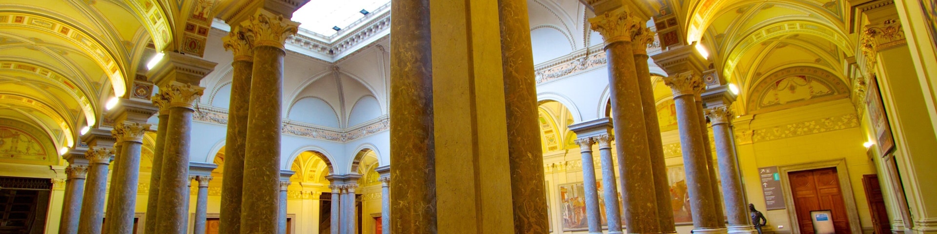 Museu de Belas Artes caracterizando arte, arquitetura de patrimônio e vistas internas